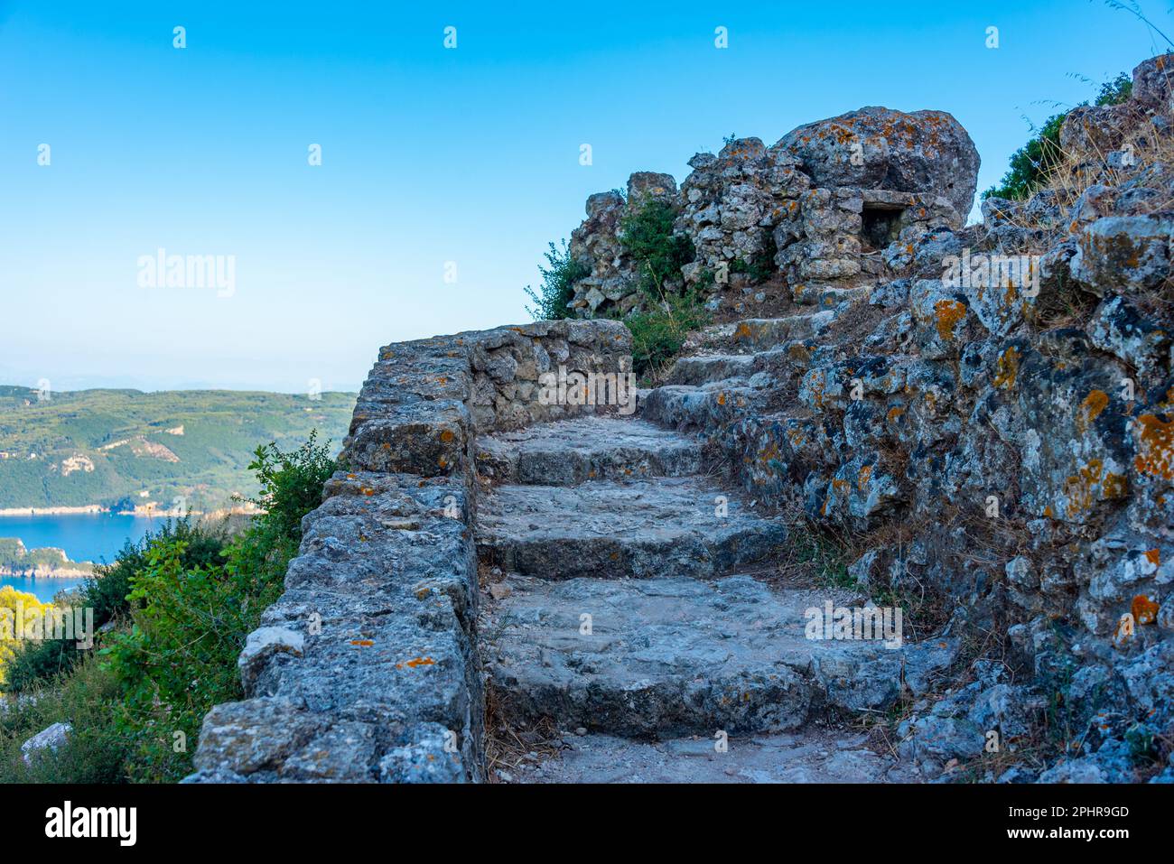Angelokastro byzantine castle hi-res stock photography and images - Alamy
