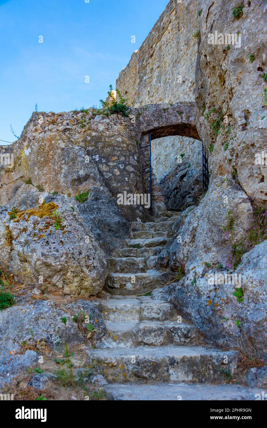 Angelokastro castle at Greek island Corfu Stock Photo - Alamy