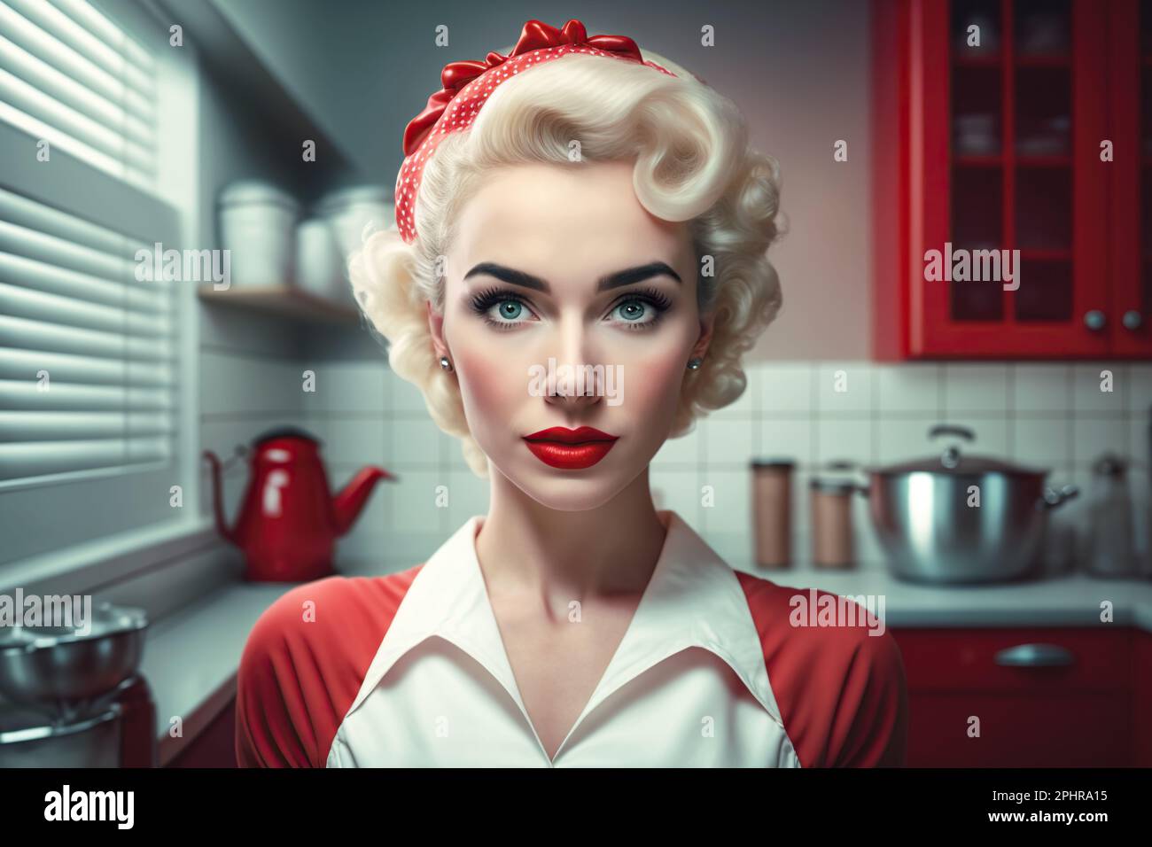 Vintage kitchen 50s hi-res stock photography and images - Alamy