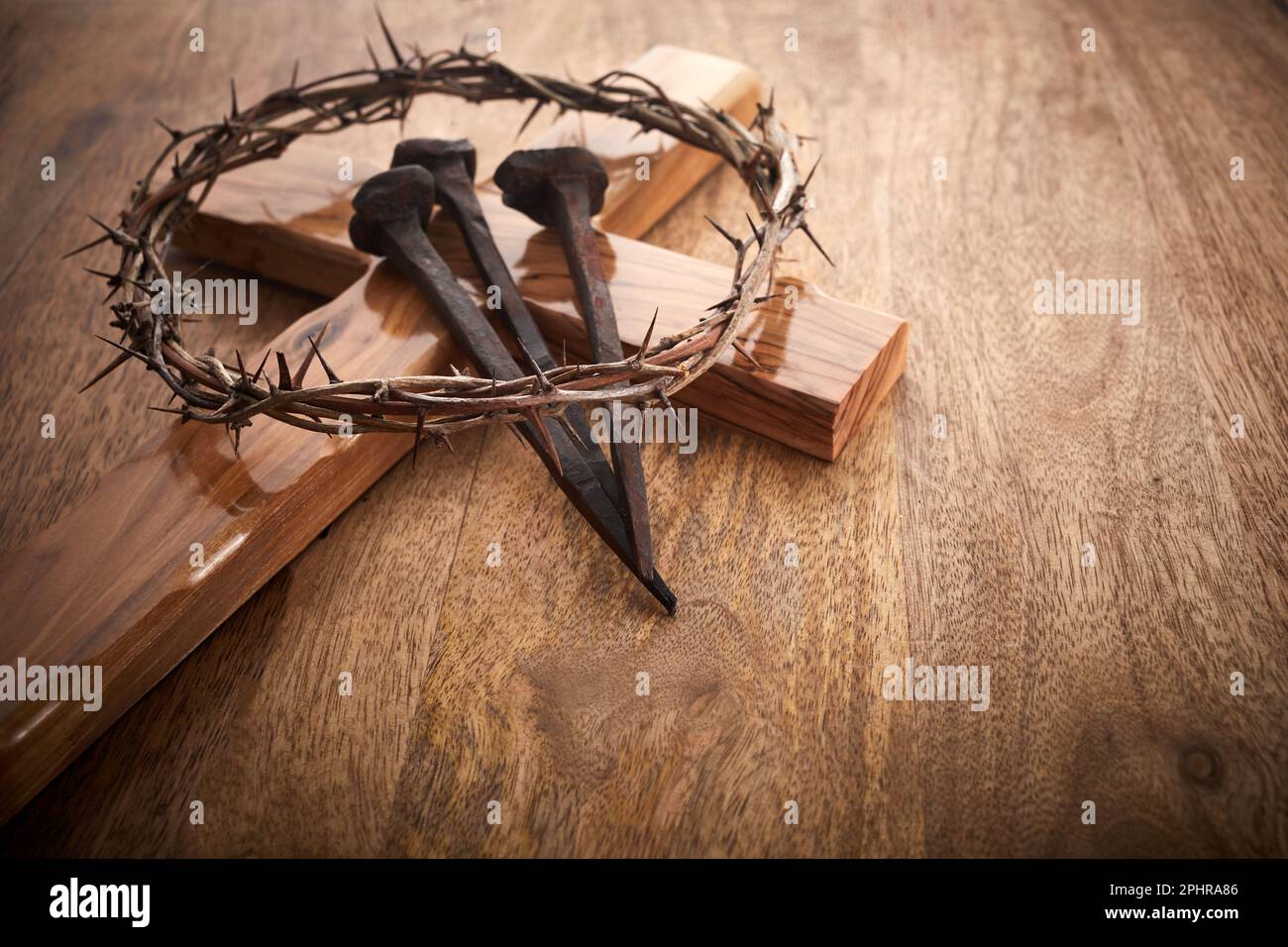 Crown Of Thorns And Nails Background