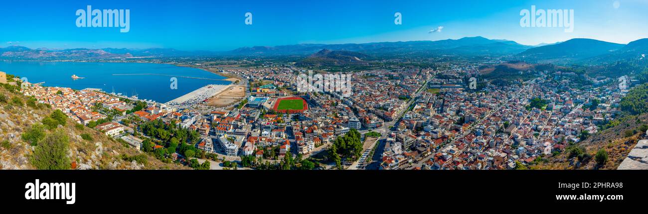 Aerial view of Greek town Nafplio Stock Photo - Alamy