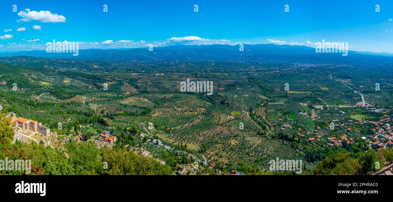 Agricultural landscape of Sparta in Greece Stock Photo - Alamy