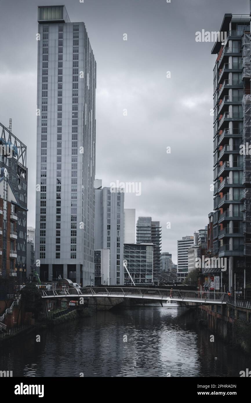 View across the River Irwell, as seen from Spinningfields, New Quay ...
