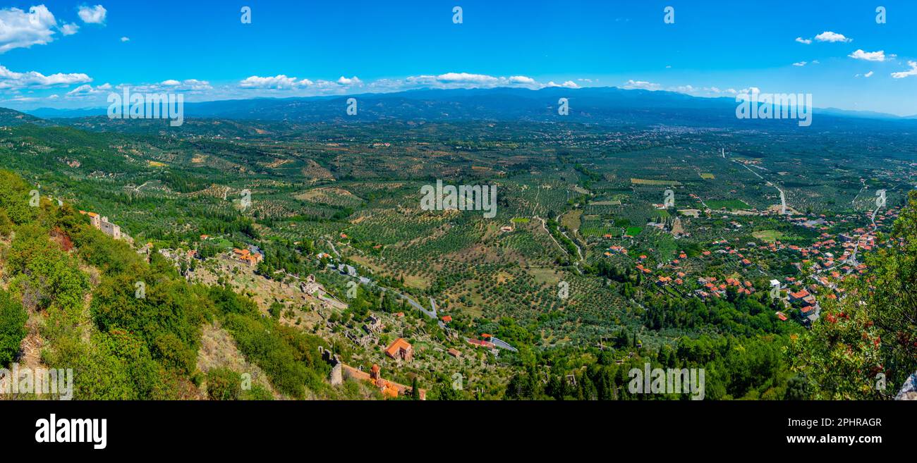 Agricultural landscape of Sparta in Greece Stock Photo - Alamy