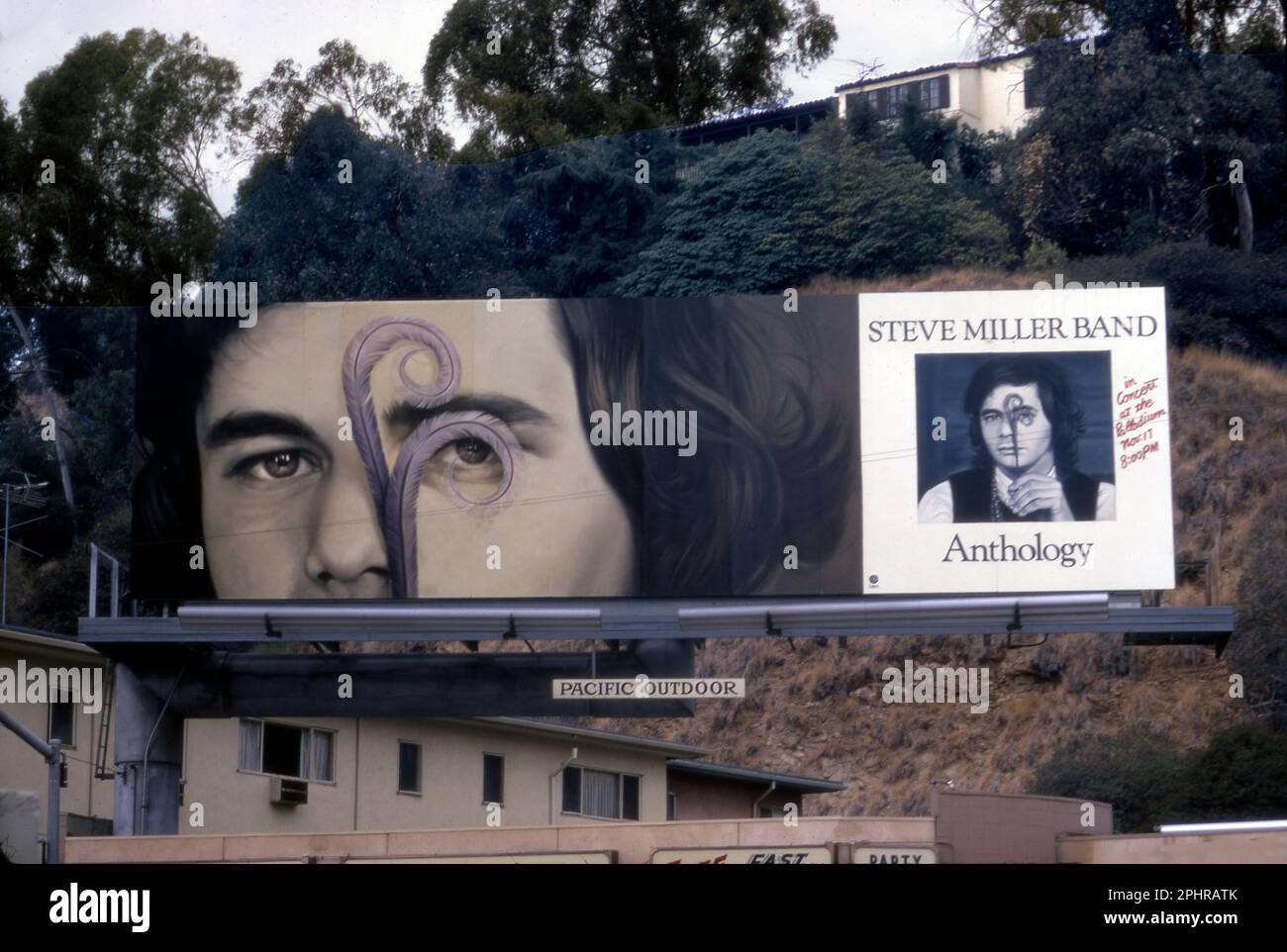 Steve Miller Band billboard on the Sunset Strip, Los Angeles, CA,1972 ...