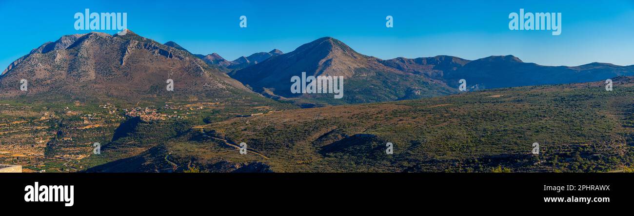 Landscape of Taygetos mountains in Greece Stock Photo - Alamy