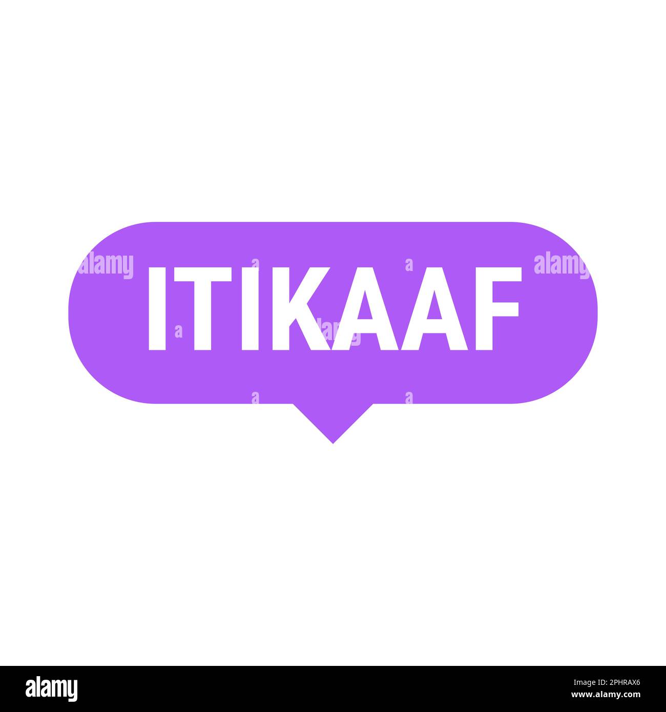 Itikaaf Purple Vector Callout Banner with Information on Donations and ...
