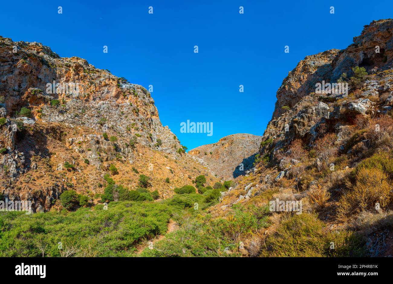 View of Zakros Gorge at Greek island Crete Stock Photo - Alamy