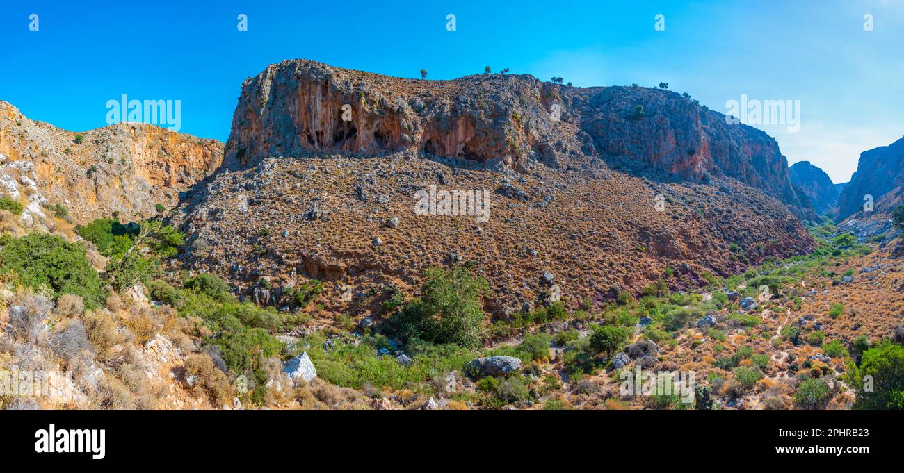 View of Zakros Gorge at Greek island Crete Stock Photo - Alamy