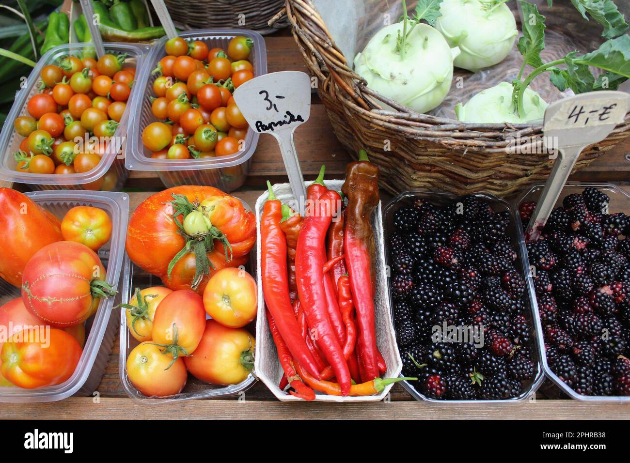 Berries at plastic boxes hi-res stock photography and images - Alamy
