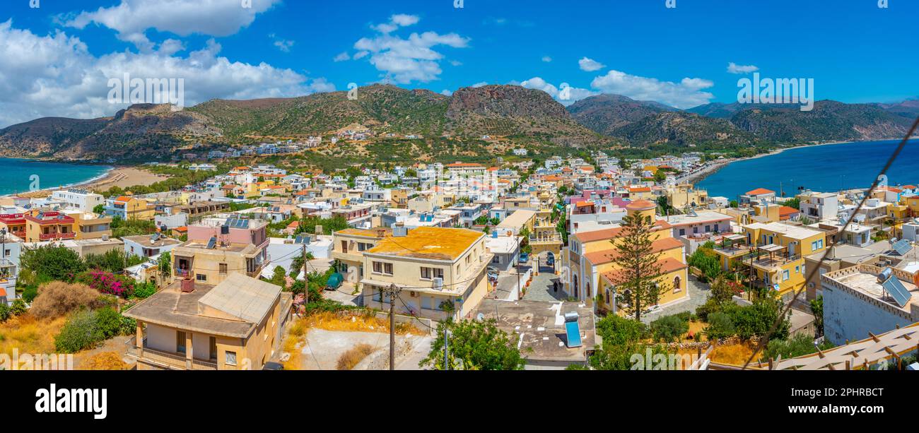 Aerial view of Greek town Palaiochora Stock Photo - Alamy