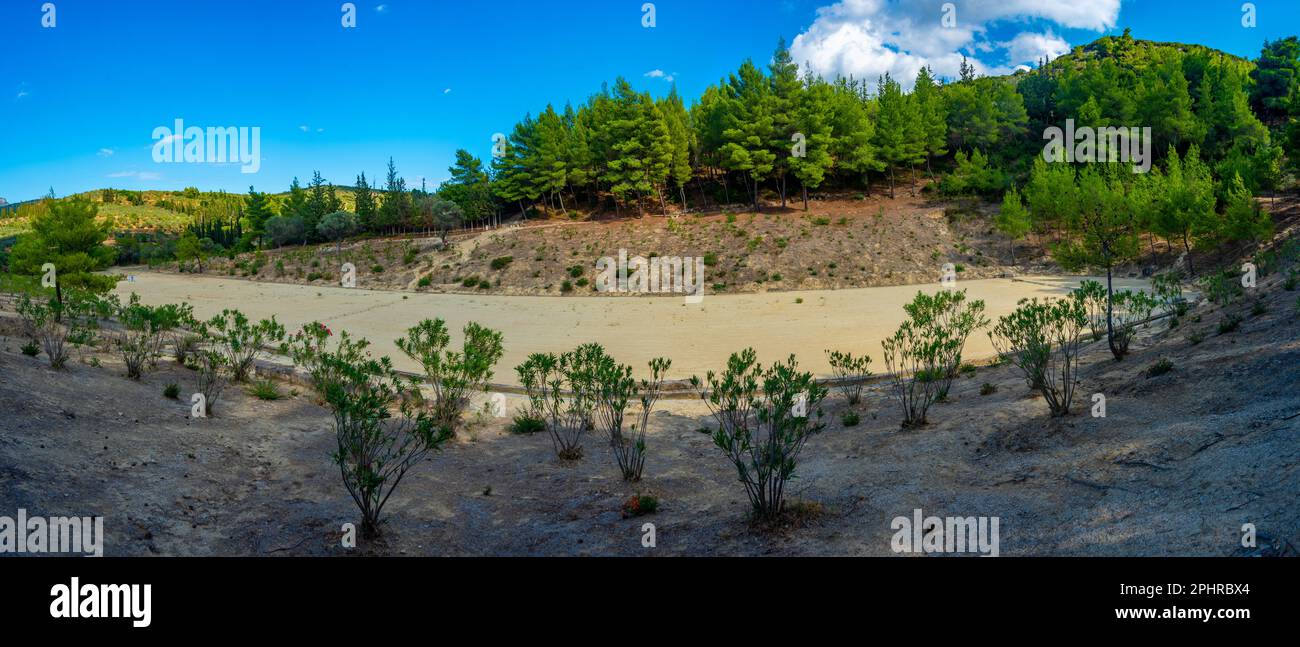 Ancient Stadium of Nemea in Greece Stock Photo - Alamy