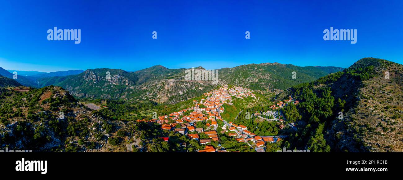Panorama traditional greek village hi-res stock photography and images ...