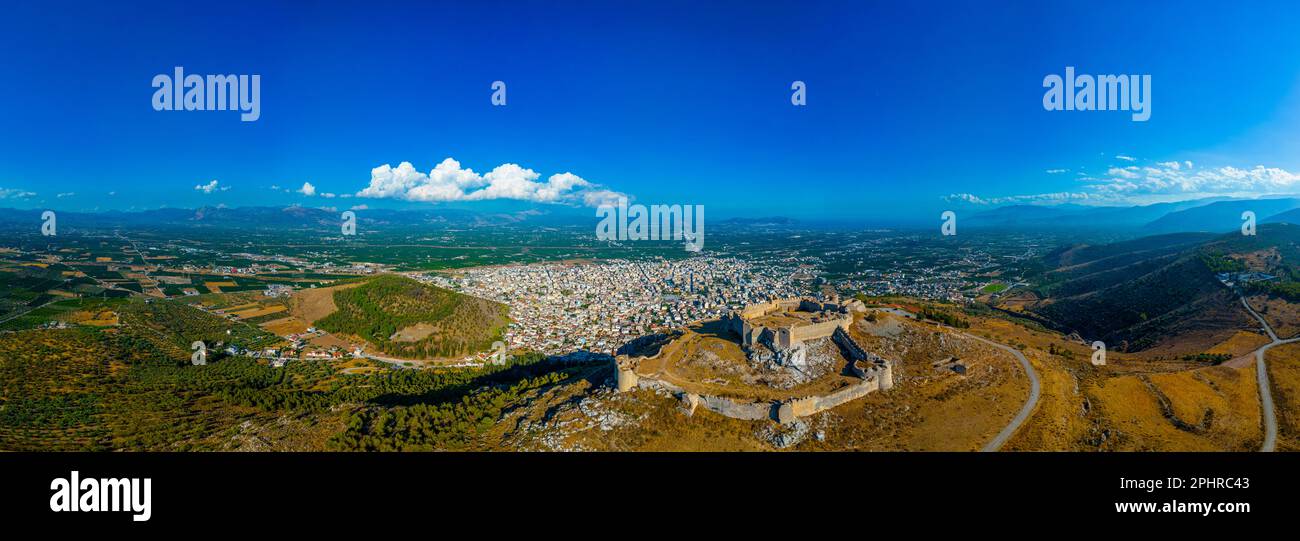 Panorama view of Larissa castle near Greek town Argos Stock Photo - Alamy