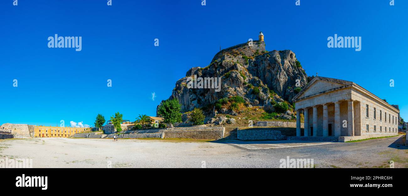 Holy Church of Saint George ️at the Palaio Frourio at Greek island ...