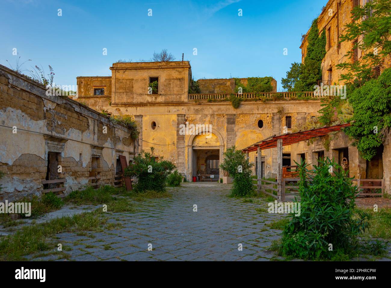 Palazzo d'Avalos on Italian island Procida Stock Photo - Alamy