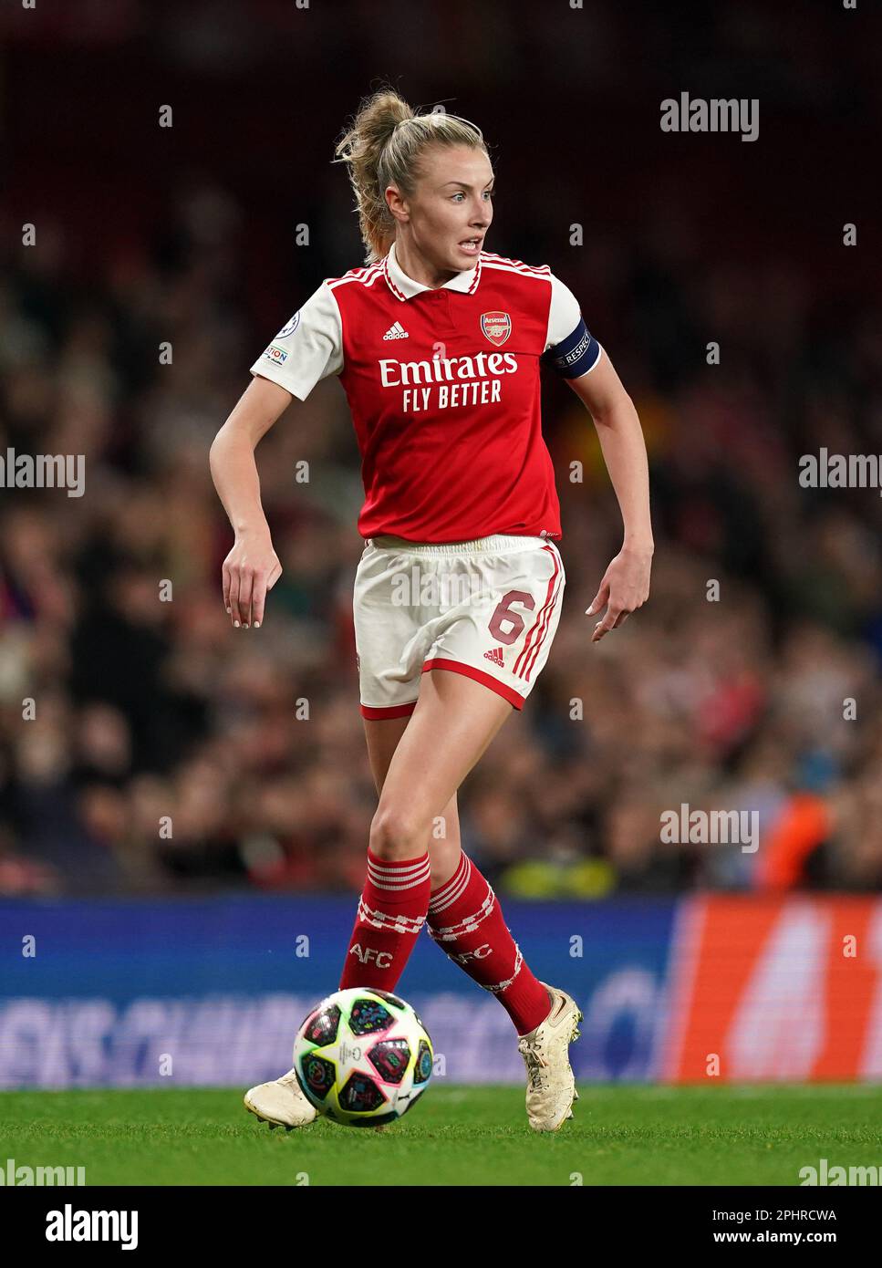 Arsenal's Leah Williamson during the UEFA Women's Champions League ...