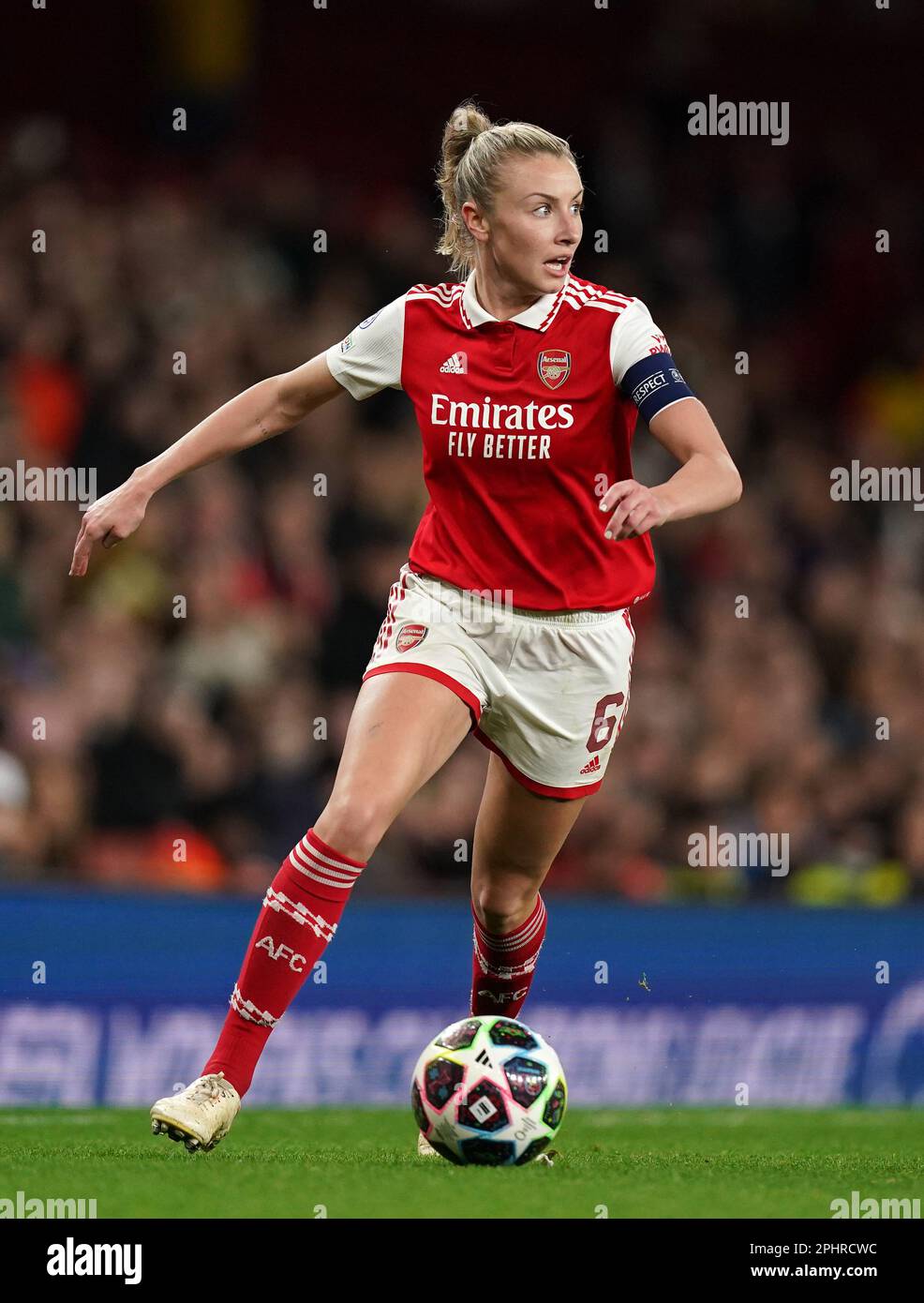 Arsenal's Leah Williamson during the UEFA Women's Champions League ...