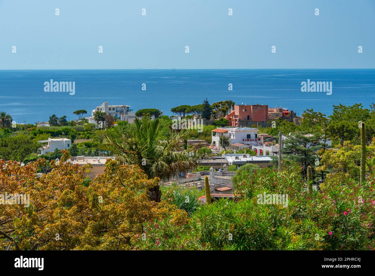 Aerial view of Italian city Forio at Ischia island Stock Photo - Alamy