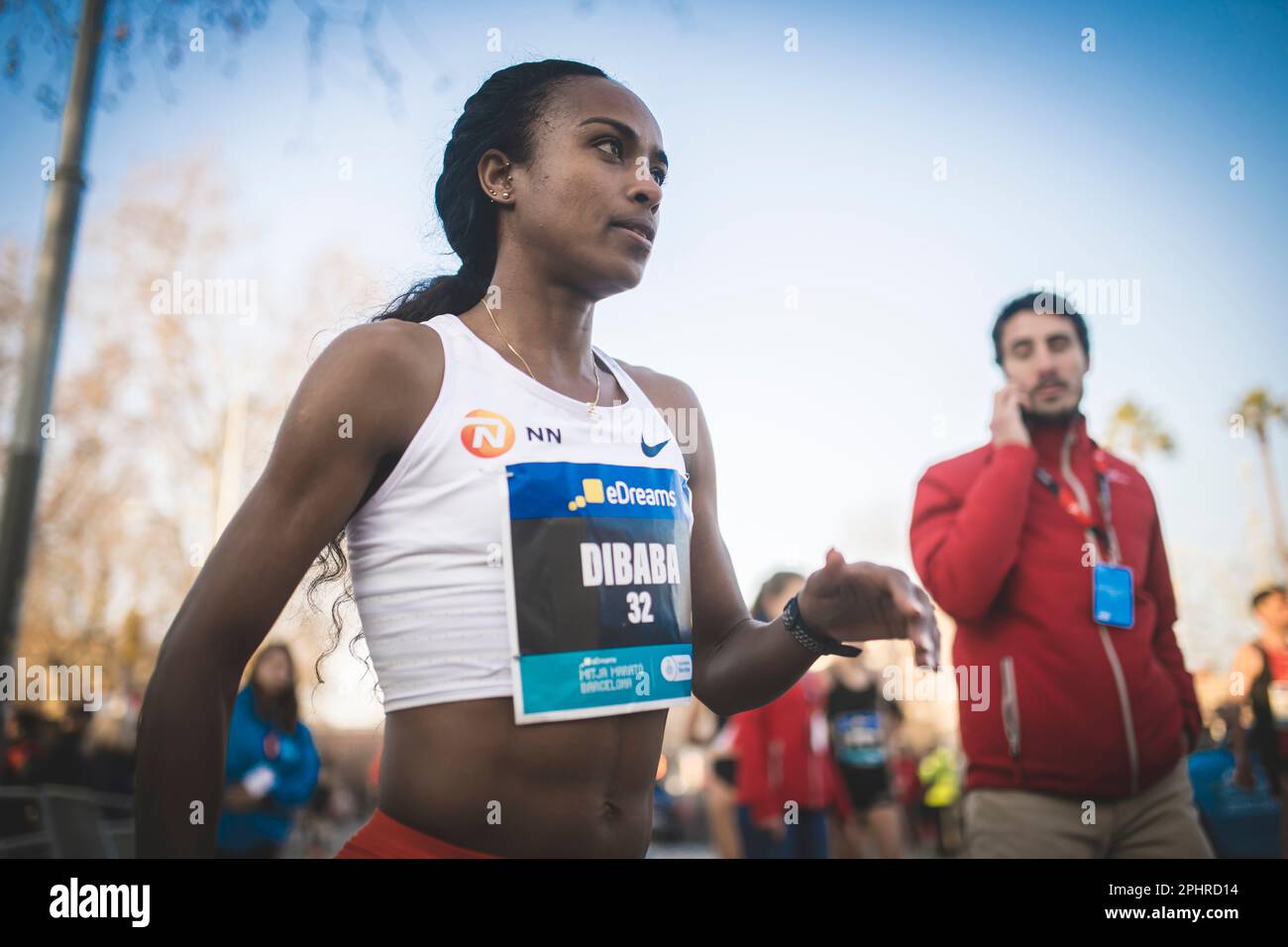 Genzebe Dibaba in the 2023 Barcelona Half Marathon Stock Photo - Alamy
