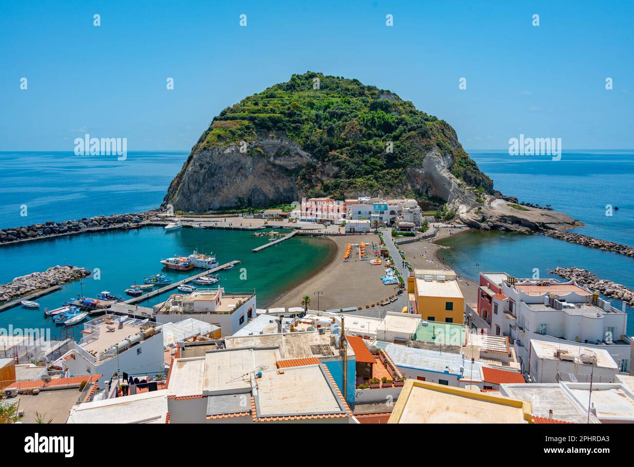 View of Sant'Angelo town at Ischia island, Italy Stock Photo - Alamy