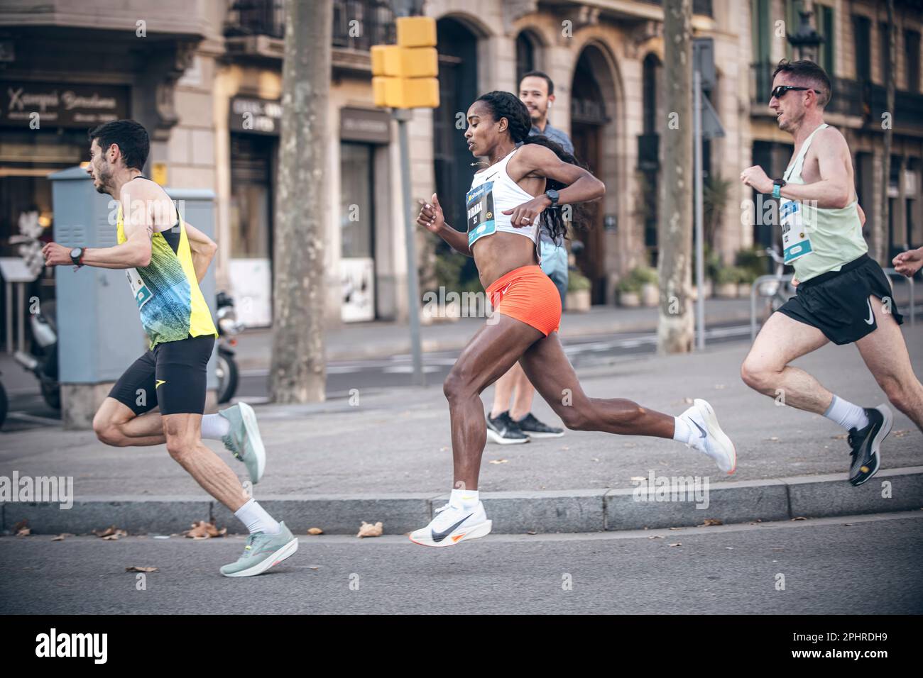 Genzebe Dibaba in the 2023 Barcelona Half Marathon Stock Photo - Alamy