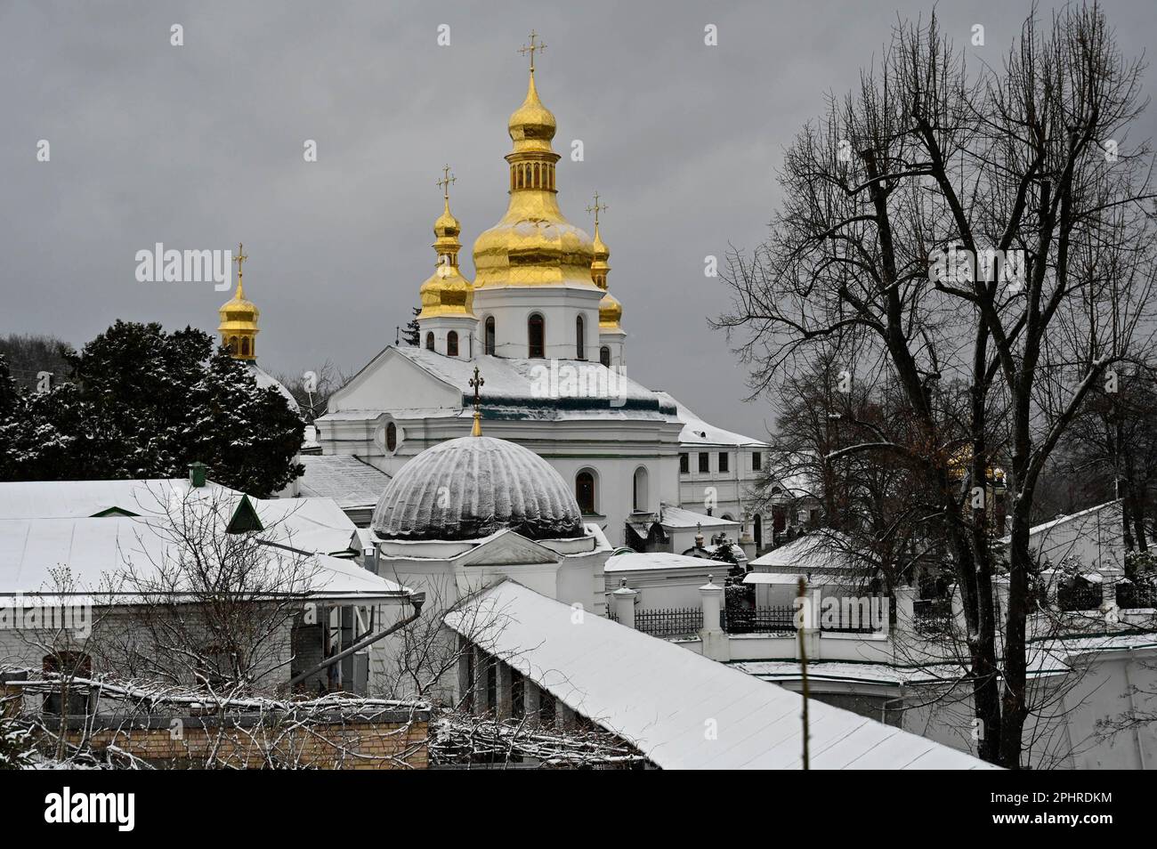 View of Exaltation of the Cross Church of the Kiev-Pechersk Lavra in ...