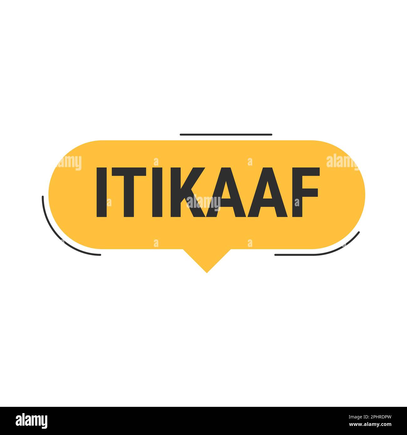Itikaaf Orange Vector Callout Banner with Information on Donations and ...