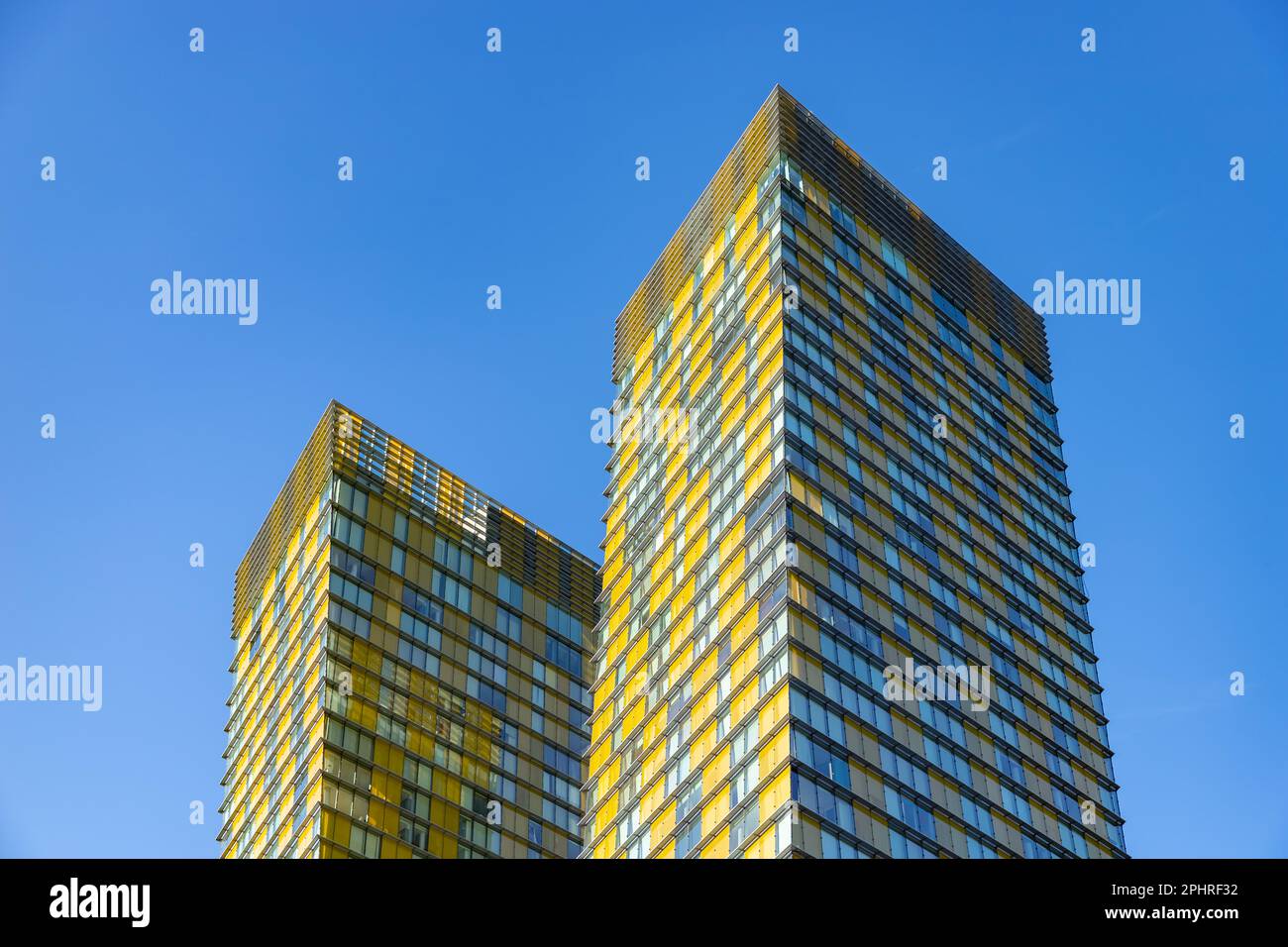 A picture of the upper section of the Veer Towers Stock Photo - Alamy