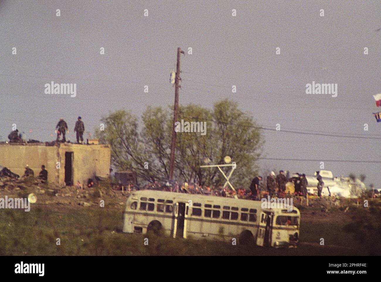 April 21, 1993, Mount Carmel, Texas, USA: Aftermath of the fire at the ...