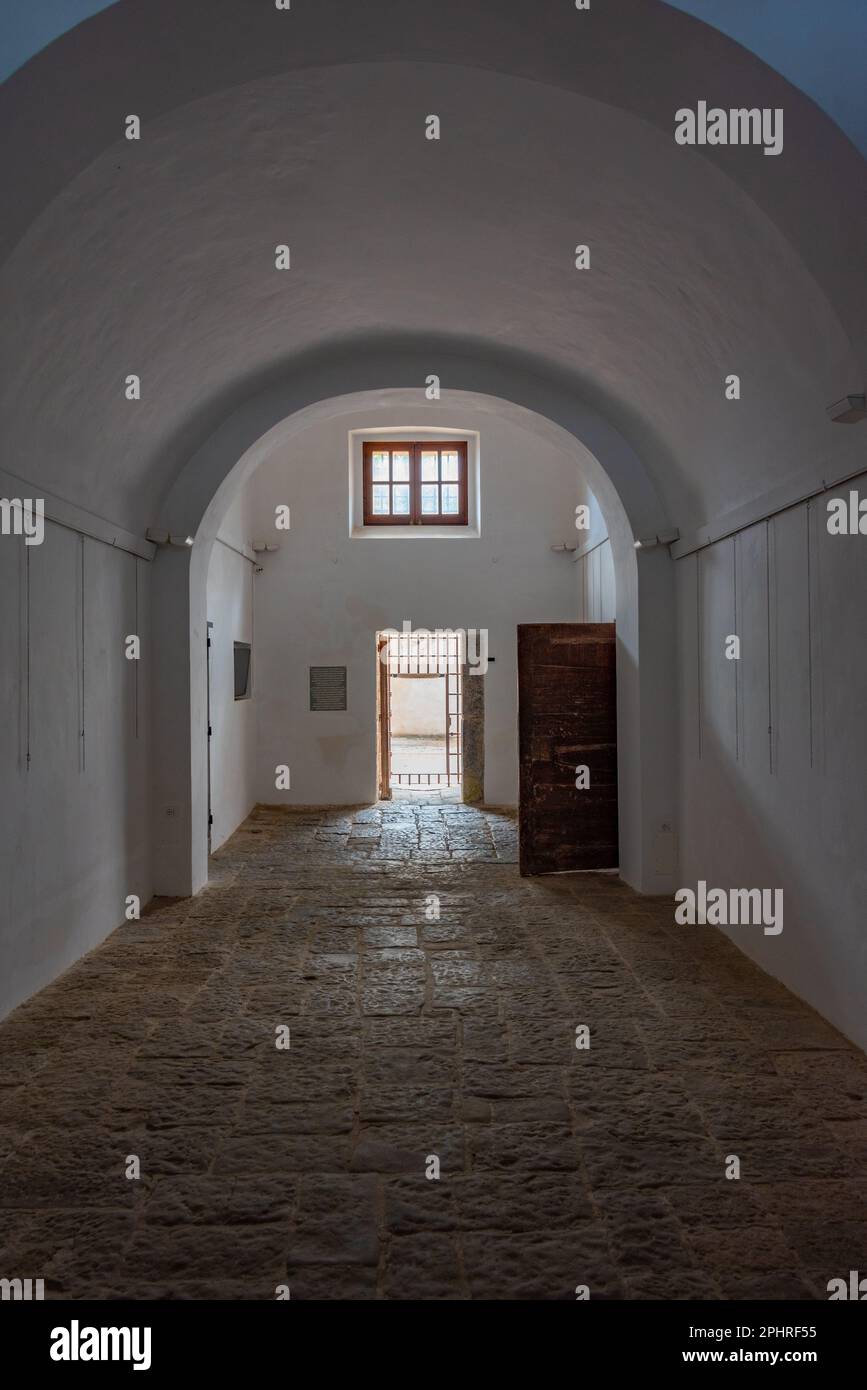 Inner structures of the Castello Aragonese at the Italian island Ischia ...