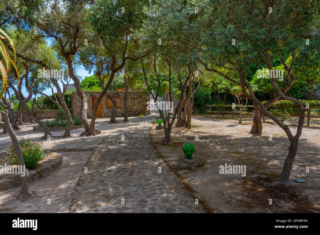 Inner structures of the Castello Aragonese at the Italian island Ischia ...