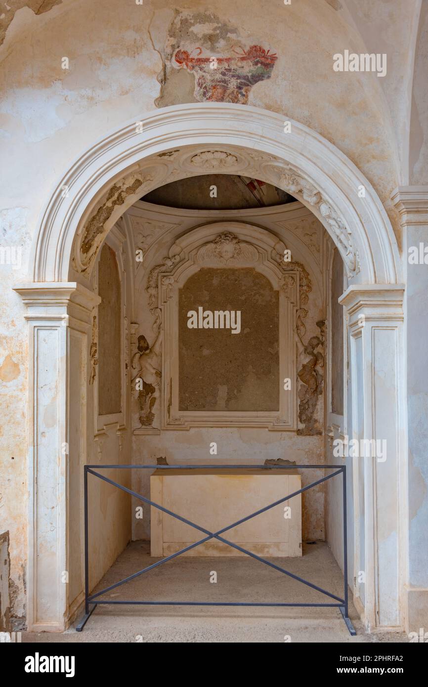 Inner structures of the Castello Aragonese at the Italian island Ischia ...