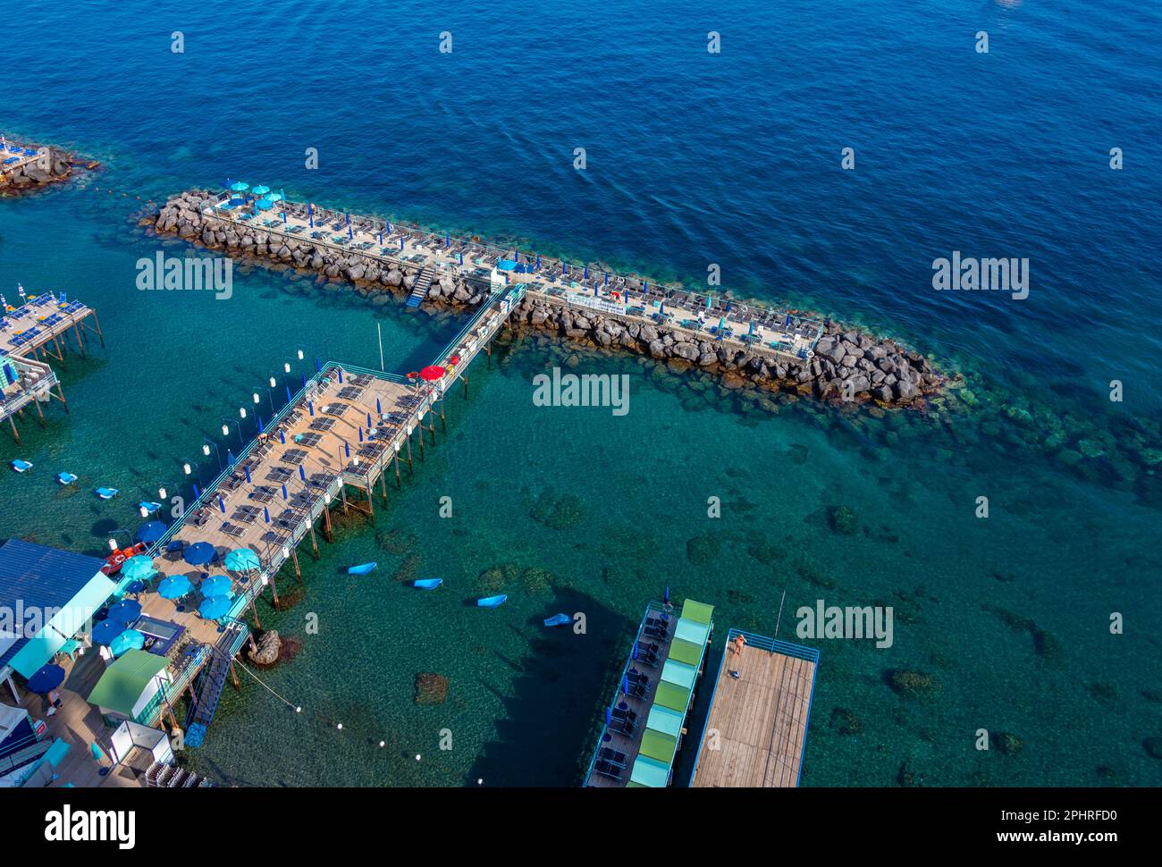 Aerial view of Leonelli's beach at Sorrento, Italy Stock Photo - Alamy