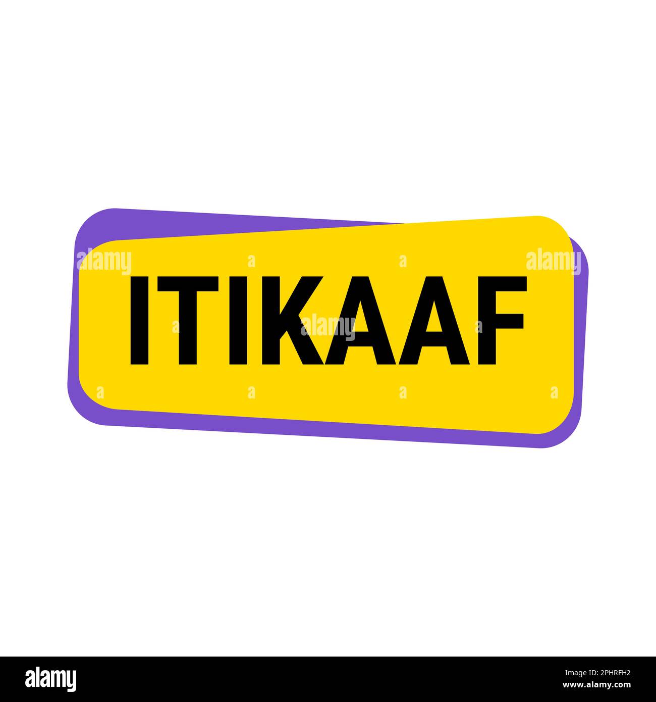 Itikaaf Yellow Vector Callout Banner with Information on Donations and ...