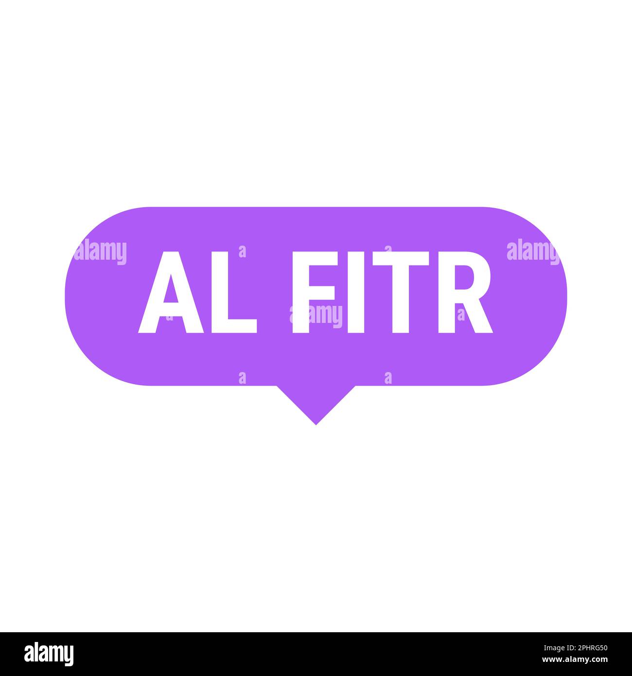 Eid Al-Fitr Countdown Purple Vector Callout Banner with Days Left Until ...