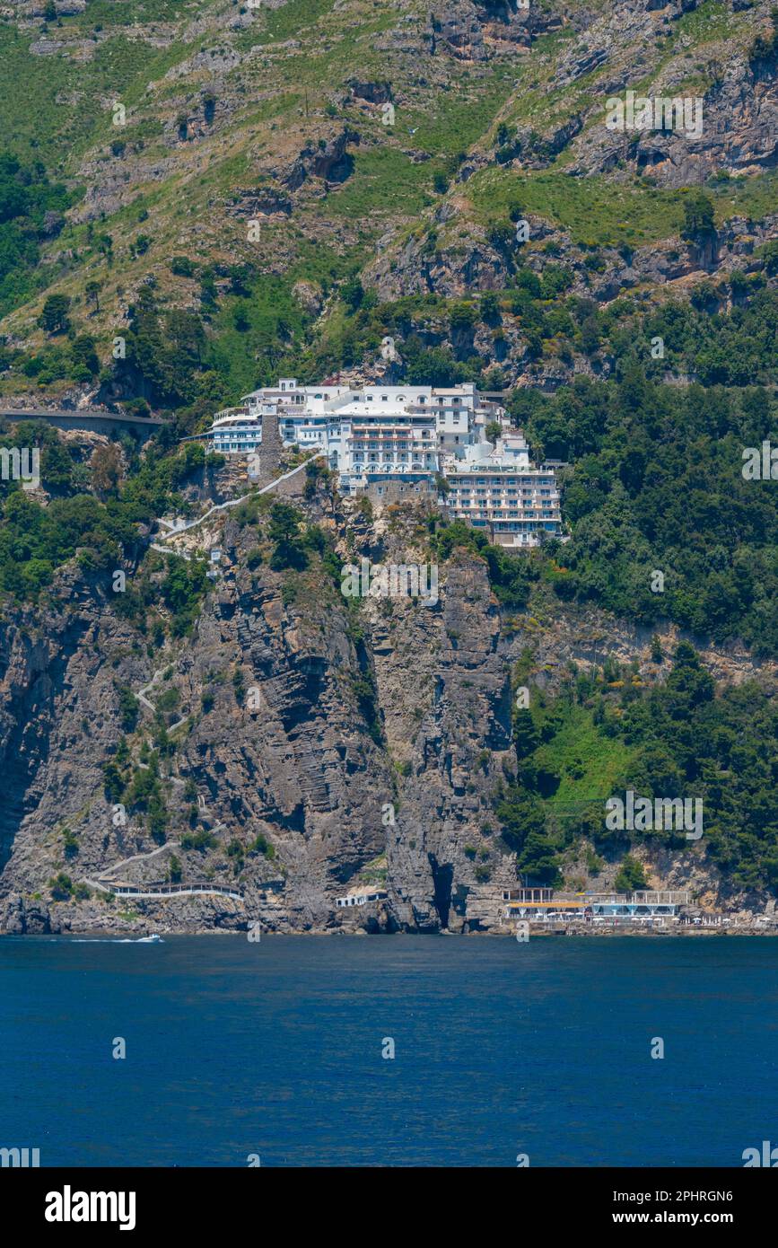 Luxury hotel at Costiera Amalfitana coast in Italy Stock Photo - Alamy