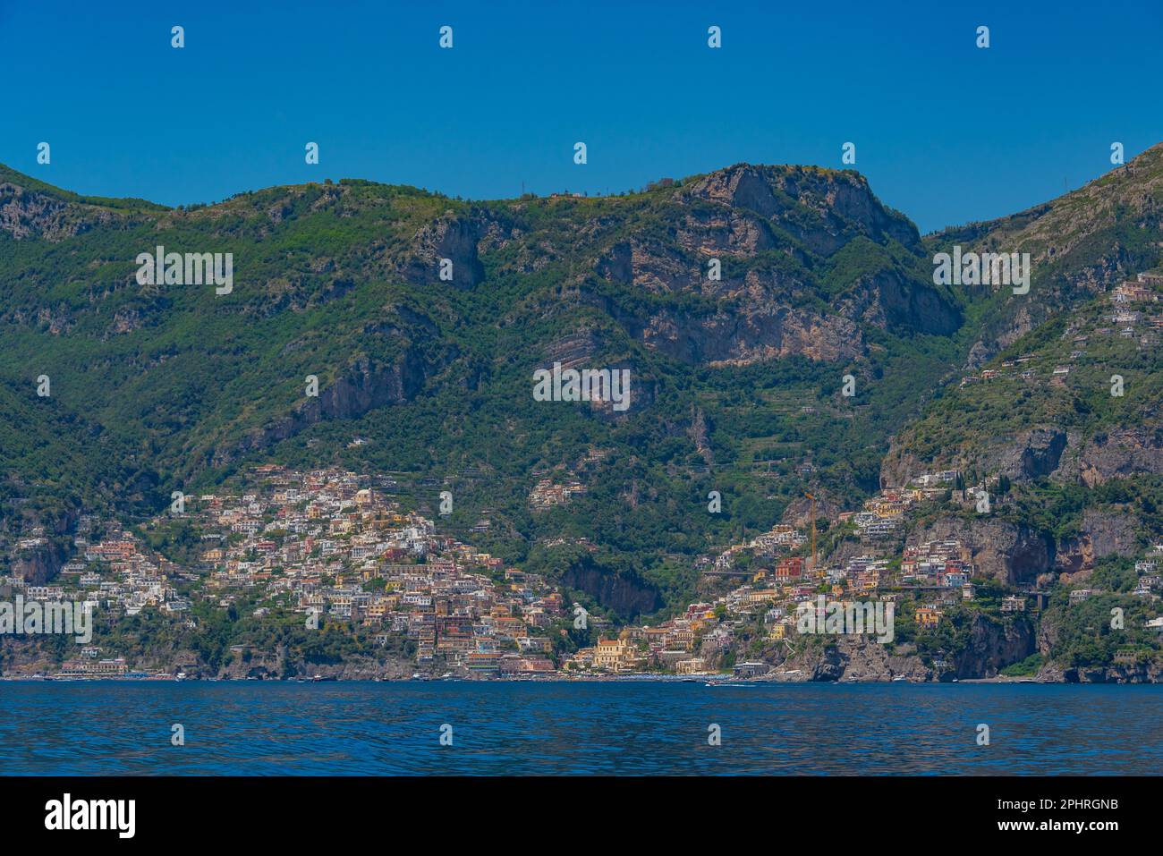 Panorama view of Positano town in Italy Stock Photo - Alamy