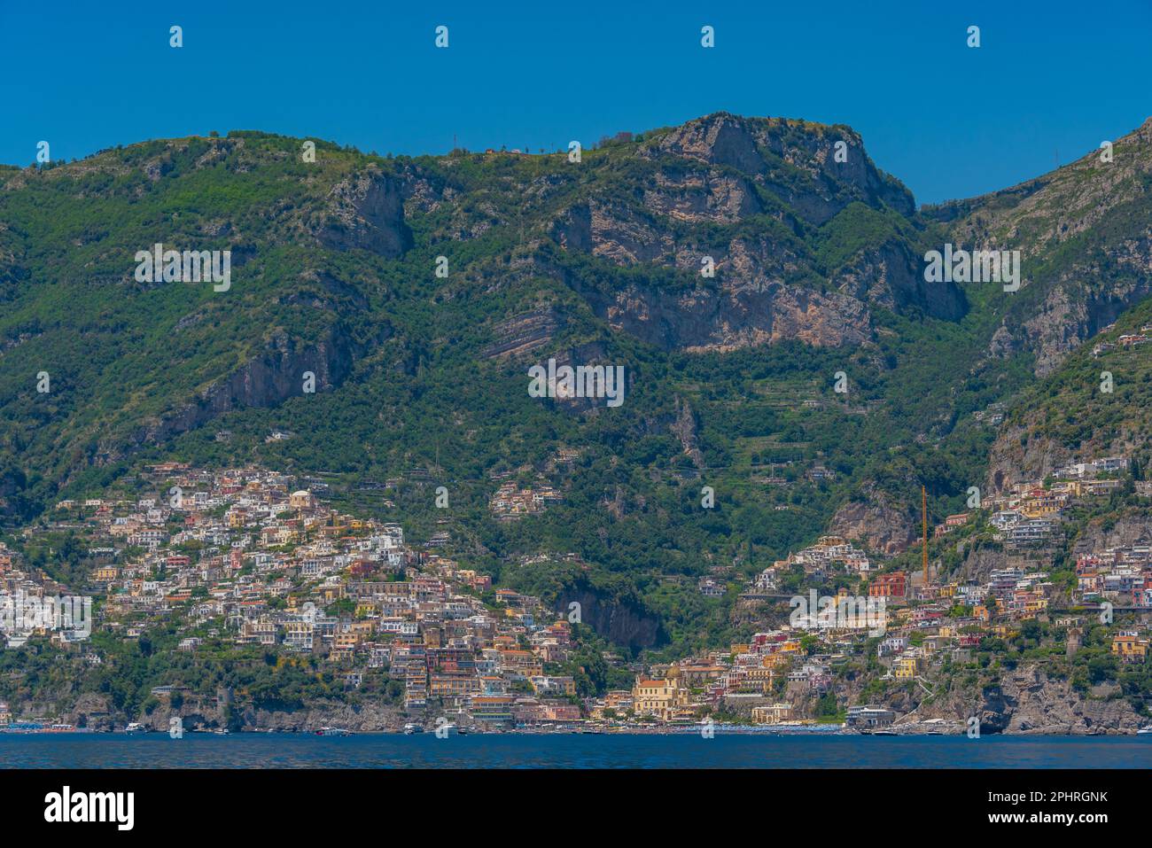 Panorama view of Positano town in Italy Stock Photo - Alamy