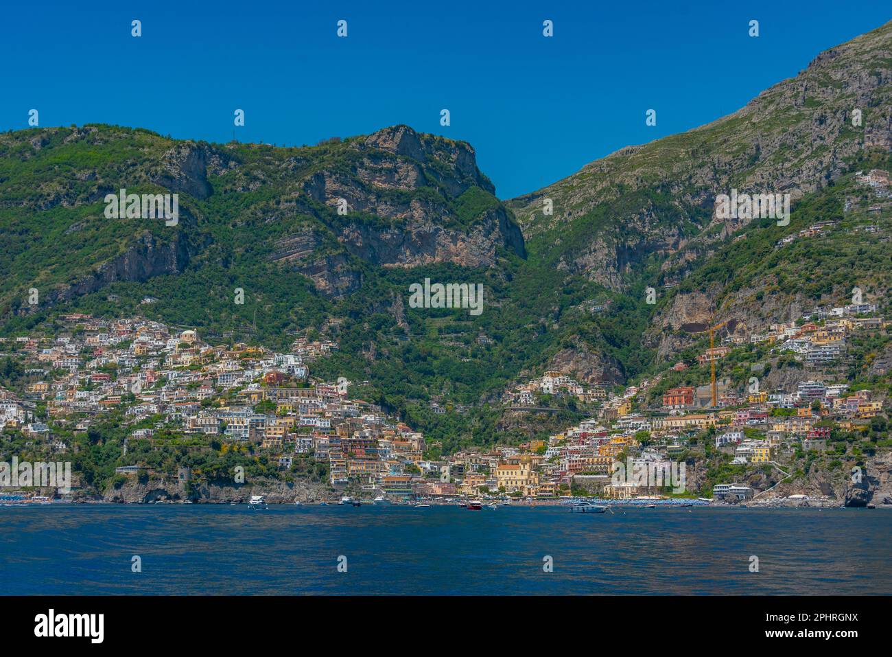 Panorama view of Positano town in Italy Stock Photo - Alamy
