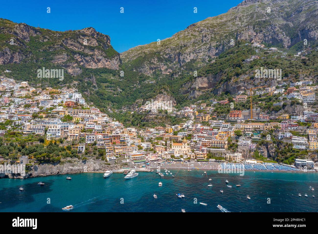 Panorama of Costiera Amalfitana at Positano, Italy Stock Photo - Alamy
