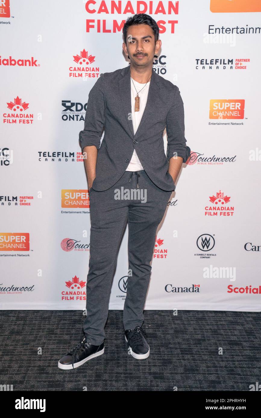 Toronto, Canada. 28th Mar, 2023. Shant Joshi attends the “Streams Flow From A River” Canadian ...