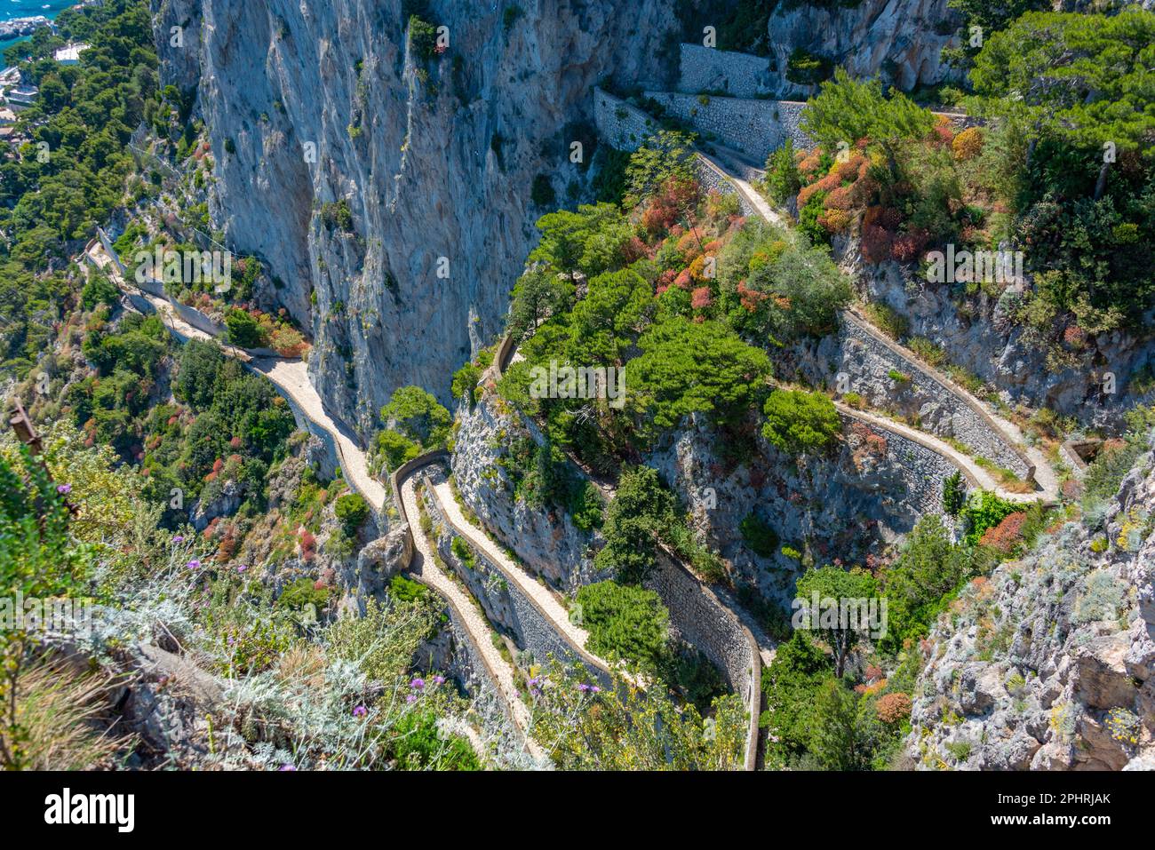 Via krupp capri winding road hi-res stock photography and images - Alamy