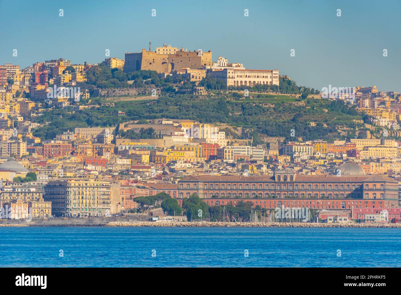 Castel Sant'Elmo overlooking Italian town Naples Stock Photo - Alamy