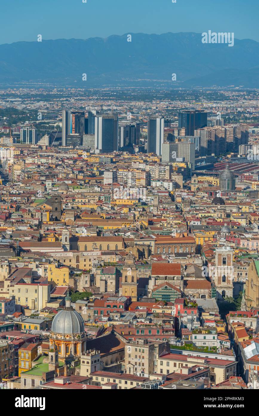 Aerial view of downtown Naples in Italy Stock Photo - Alamy