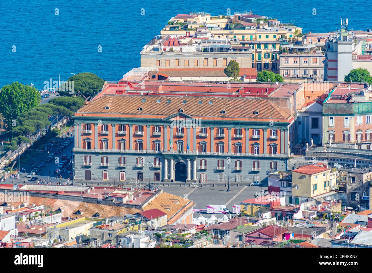 Aerial view of Palazzo Salerno in Naples, Italy Stock Photo - Alamy