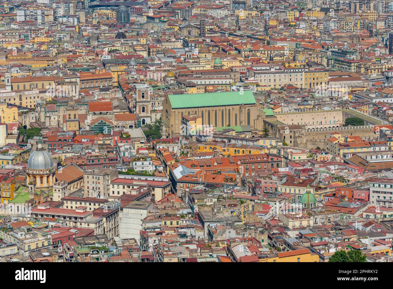 Aerial view of downtown Naples in Italy Stock Photo - Alamy