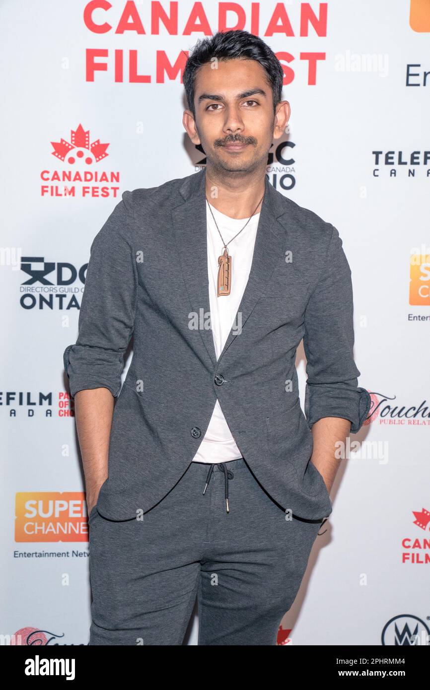 Toronto, Canada. 28th Mar, 2023. Shant Joshi attends the “Streams Flow From A River” Canadian ...