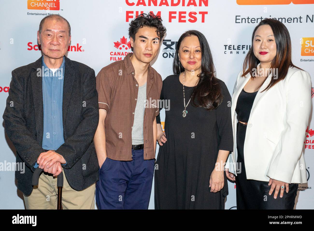 Toronto, Canada. 28th Mar, 2023. Simon Sinn, Liam Ma, Jane Luk and ...