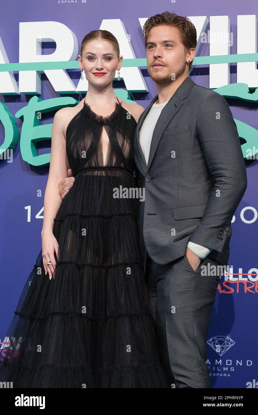 Madrid, Spain. 29th Mar, 2023. US Actor Dylan Sprouse and actress ...